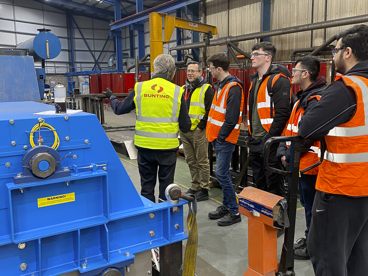 University of Birmingham Students Visit Bunting-Redditch